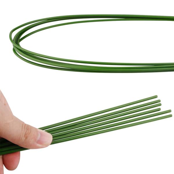 商品名:  VEUSBJ 12Pcs Metal Garden Stakes,4Ft Bendable Greenhouse Support Hoops Plastic Coated Support Hoops Greenhouse Tun...