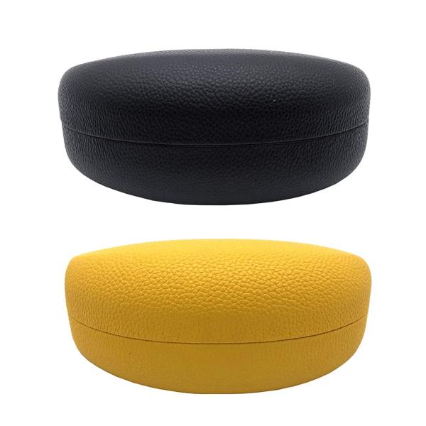 商品名: CHZZMS 大型ハードシェルサングラスケース サングラスと眼鏡用保護ケース 2個パック, ブラック+イエロー, 6.5 x 2.7 x 2.1in CHZZMS 2 PACK Large Hard Shell Sunglasse...