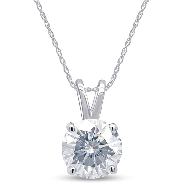 商品名SAVEARTH DIAMONDS 925スターリングシルバー 1カラット 6.5mm ラウンドカット モアッサナイト ソリティアペンダントネックレス スターリングシルバーチェーンジュエリー 女性用, モアッサナイト,SAVEARTH...