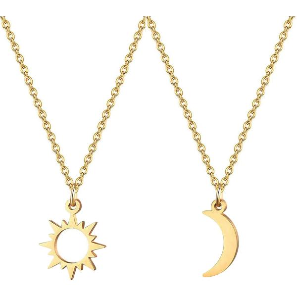 商品名Tawdull ベストフレンドネックレス 太陽と月 友情ギフト 上品なネックレス レディース ティーン ガールズ カップル ギフト ペンダント ジュエリーTawdull Best Friend Necklaces for 2 Sun ...