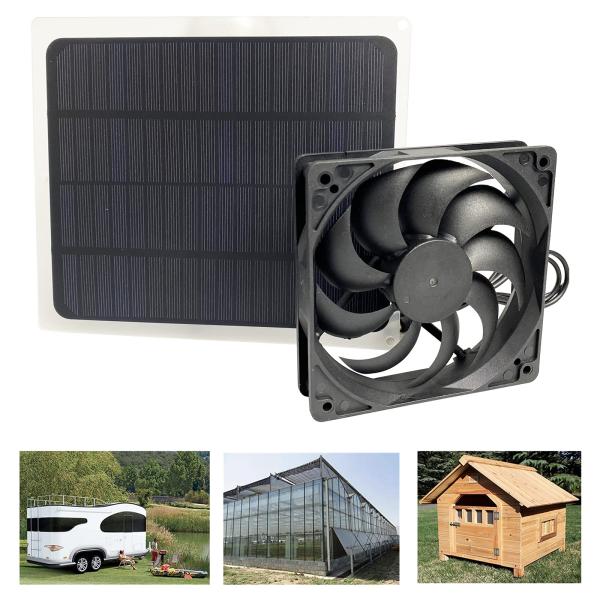 商品名:  S-SNAIL-OO Solar Panel Powered Fan Mini Ventilator 10w/5w Exhaust Fan for Greenhouse Motorhome House Chicken House...