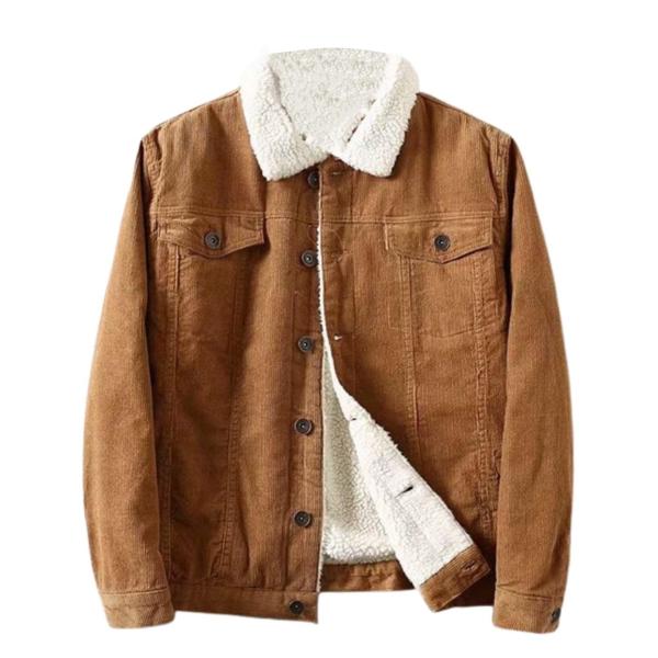 商品名:  InterNos Women's Vintage Corduroy Jacket Sherpa Fleece Lined Warm Thick Jackets Coats(0026-Brown-L)ブランド: InterNos商...