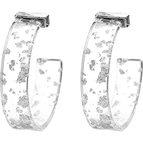 商品名ボヘミアン ボーホー アクリル フープピアス レディース アセテートルサイト樹脂 フープピアス 美しいマーブル色 軽量 ギフトボックス付き, 樹脂, n / A,Bohemian Boho Acrylic Hoop Earrings ...