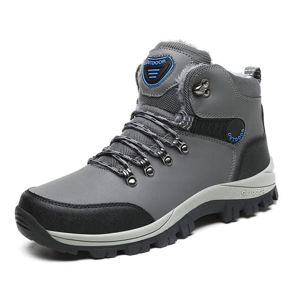 商品名:  Men's Waterproof Snow Boots Men Winter Warm Lining Anti-Slip Mid Top Shoes Leather Sneakers for Backpacking Hiking...