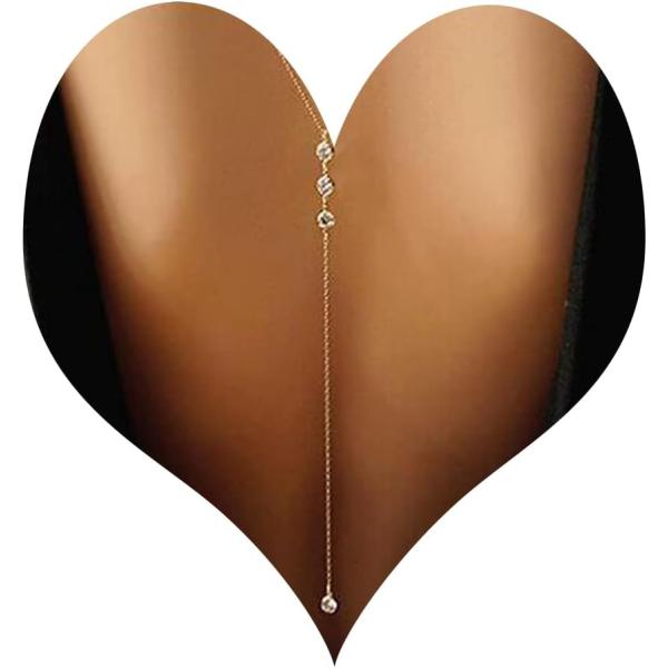 商品名Sttiafay ラインストーンバックチェーンネックレス ゴールドバックドロップ Yネックレス ロングチェーン バックネックレス 花嫁 ウェディングジュエリー レディースSttiafay Rhinestone Back Chain N...