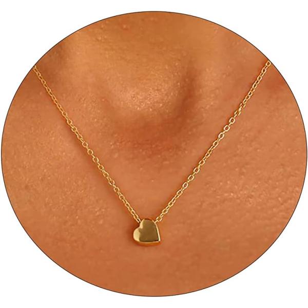 商品名ASCOMY 上品なゴールドペンダントネックレス 14Kゴールドメッキ 繊細な小さなラブハート 星 キュービックジルコニア リーフペンダントネックレス シンプルなネックレス 普段使いジュエリー 女性用, 真鍮, アゲートASCOMY ...