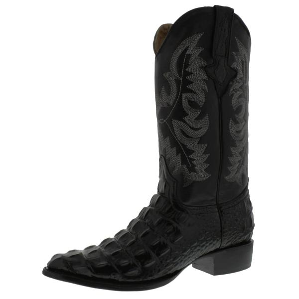 商品名:  El Presidente Mens Western Cowboy Boots Black Leather Alligator Back Pattern J Toe 12 E USブランド: El Presidente商品サイズ...