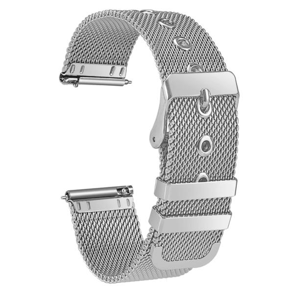 商品名:  Aliwisdom Watch Bands Compatible for Smart watch or traditional watch, 18mm 20mm 22mm Universal Stainless steel Me...