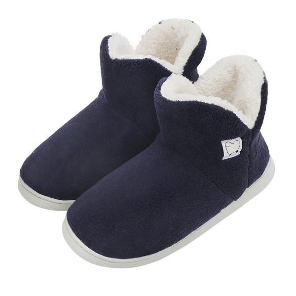 商品名:  Winter Indoor Slippers, Women Girls Thick Fuzzy Fleece Lining Warm House Booties Slippers Cozy Ankle Snow Boots Kn...