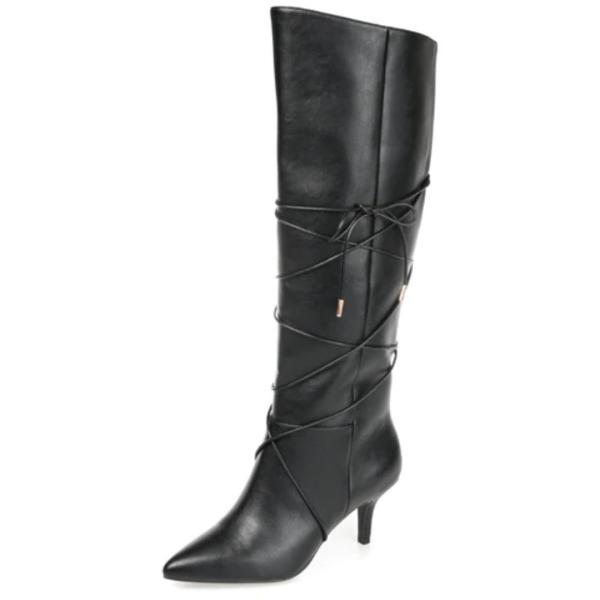 商品名:  Journee Collection Womens Kaavia Boot with Wrap Around Strap Detail and Pointed Toe, Black, 7.5ブランド: Journee Colle...