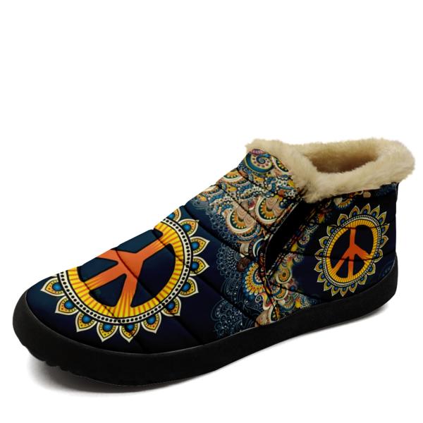 商品名:  coolcustomize Womens Winter Snow Boots Fur Lined Ankle Boots Elastic Slip On Outdoor Custom Booties for Women Xmas...