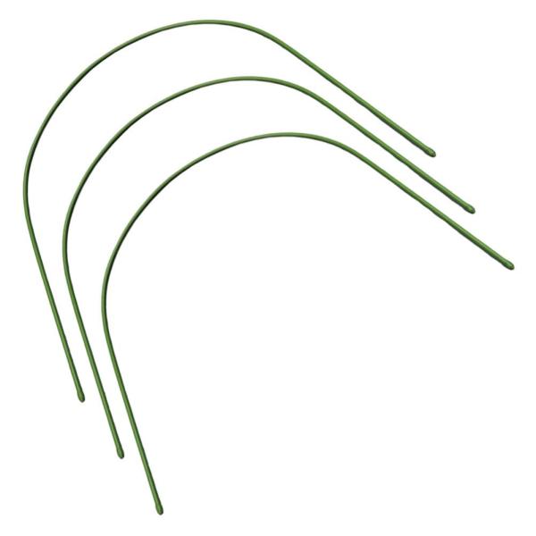 商品名:  3 Pcs Greenhouse Plastic Coated Steel Garden Hoops for Netting Cord Holders Garden Support Frame Wire Holder Wire ...