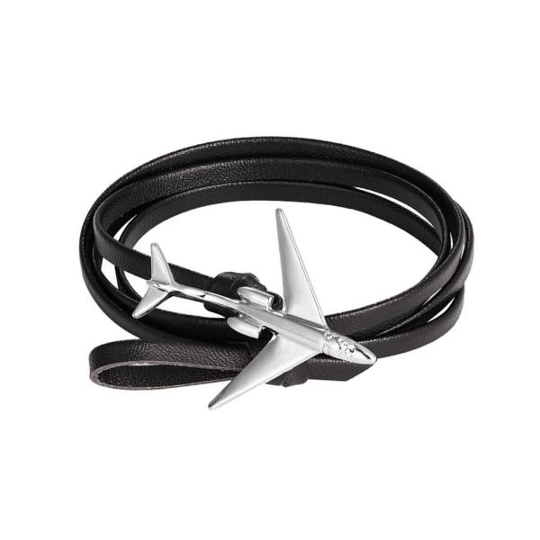商品名:  Ramaix Airplane Anchor Bracelet Leather Rope Adjustable Charm Pilot Jewelry Flight Attendants Fashion Aviator Styl...