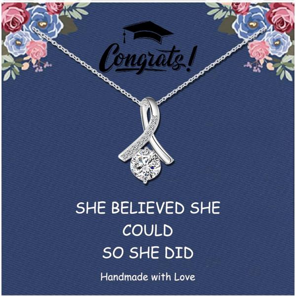 商品名彼女への卒業ギフト バレンタインギフト 女性への卒業ギフト 2022 インターロックサークルネックレス 女性用, シルバー, その他Graduation Gifts for Her Valentine Gifts for Women ...