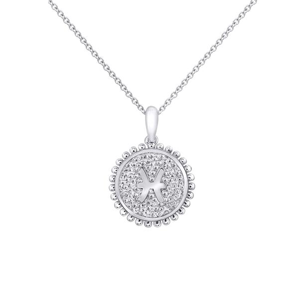 商品名:  J'ADMIRE Silver Tone Astrology 12 Constellation Star Horoscope Zodiac Pisces Necklace For Women, 18-inchブランド: J'AD...
