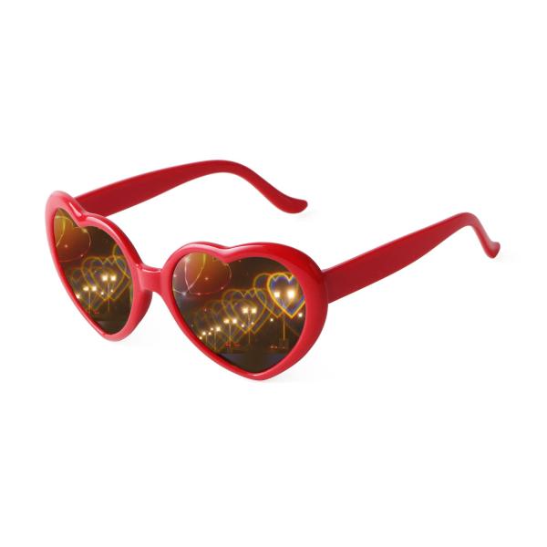 商品名:  piscm Heart Sunglasses for Festival Party, Women Men Heart Effect Diffraction Glasses UV400 Protection (Red)ブランド: ...