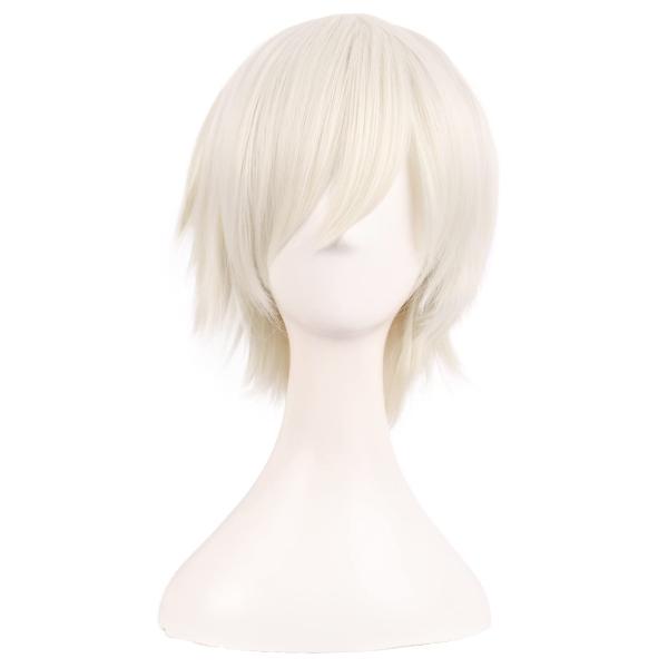 商品名:  MapofBeauty 12 Inch/30 cm Men Short Straight Side Bangs Cosplay Costume Wig (Platinum Blonde)ブランド: MapofBeauty商品サイ...