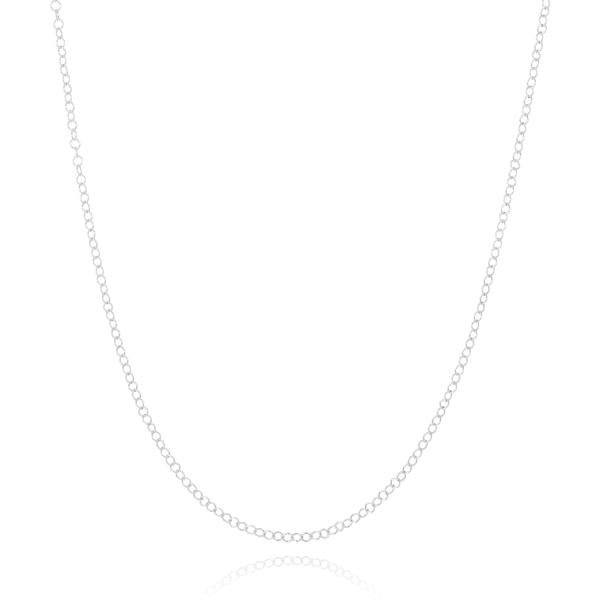 商品名Ariana Lucci 14K ホワイトゴールドフィルド イタリア製 軽量 2mm ケーブルチェーンネックレス 変色しない 上品で薄い クラシックでシンプルなラウンドリンクデザイン 1/20 14K ゴールドフィルド イタリア製 長...