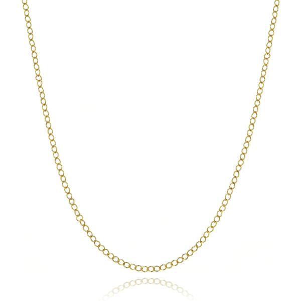 商品名Ariana Lucci 14Kゴールドフィルド イタリア製ケーブルチェーンネックレス 変色なし 2.5mm 軽量 上品 ラウンドリンク シンプルで流行に左右されないクラシックデザイン 本物の1/20 14Kゴールドフィルド イタリア...