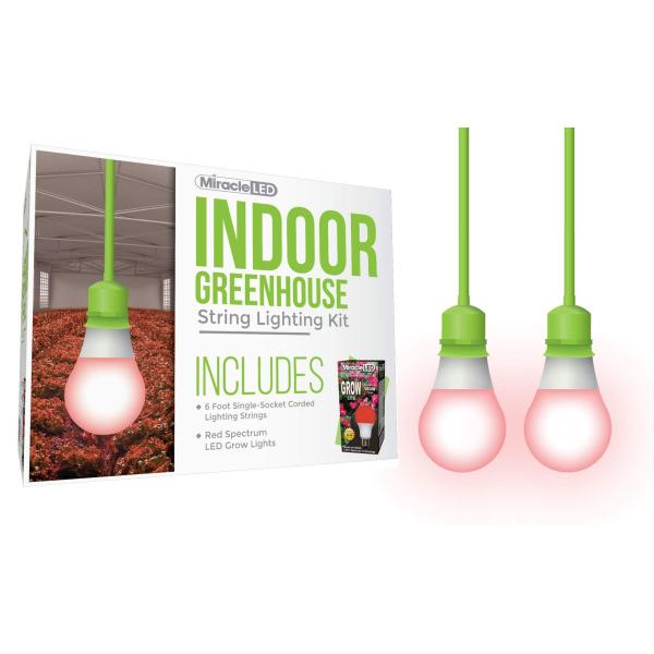 商品名:  Miracle LED 609762 Single-Socket 6ft Corded Indoor Greenhouse Kit with Red Spectrum Ultra Grow Light Replacing 150...