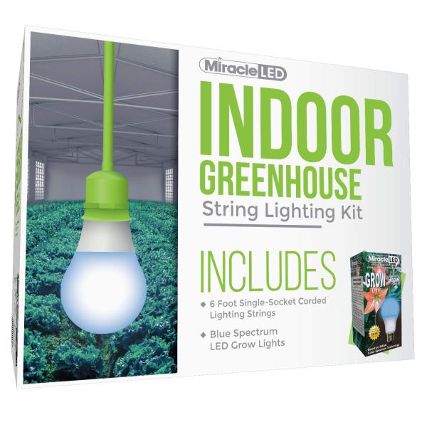 商品名:  Miracle LED Single-Socket 6ft Corded Indoor Greenhouse Kit with Blue Spectrum Ultra Grow Light Replacing 150Wブランド:...
