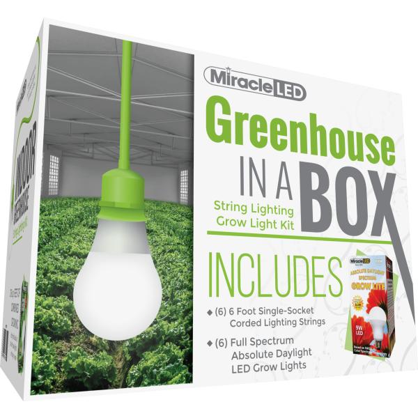 商品名:  Miracle LED Absolute Daylight Full Spectrum 100W Replacement Greenhouse in a Box Single-Socket 6 Ft Corded LED Gro...