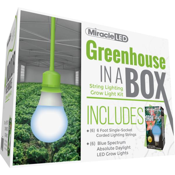 商品名:  Miracle LED Absolute Daylight Blue Spectrum 100W Replacement Greenhouse in a Box Single-Socket 6 Ft Corded LED Gro...