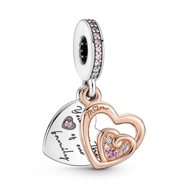 商品名: Pandora 781020C01 Entwined Infinite Hearts Double Dangle Charm Pandora Entwined Infinite Hearts Double Dangle Charm...