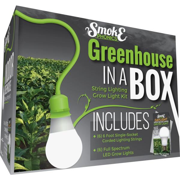 商品名:  Miracle LED SmokePhonics Multi-Plant Full Spectrum Daylight Greenhouse in a Box Single-Socket 6-Foot Corded LED Gr...