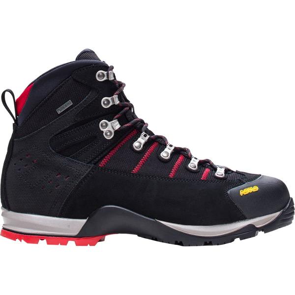 商品名:  Asolo Men's Fugitive GTX Light Hiking and Trekking Boots (Black/Red, 9 Wide)ブランド: Asolo商品サイズ: 9 Wide高さ: 35.052cm横幅...