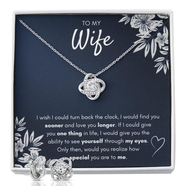 商品名:  Gifts For Wife Birthday Gifts From Husband Necklace Valentines Day Find You Sooner Jewelry Box Pendant Personalize...
