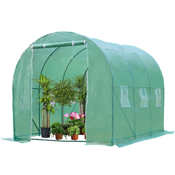 商品名:  Portable Upgraded Greenhouse for Outdoors, L10'xW7'xH7' Large Walk-in Greenhouse Tunnel with Dual Zippered Screen ...