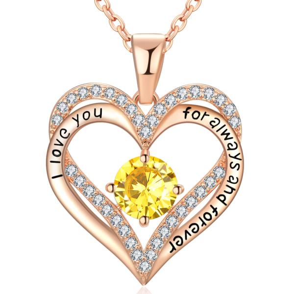 商品名: Lucktree 18K ローズゴールド ネックレス レディース 誕生日プレゼント 女性用ジュエリー 妻 ガールフレンド 娘 妻 誕生日プレゼント 記念日 母の日 クリスマス バレンタインギフト 女性ママへのギフト, キュービック...