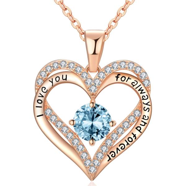 商品名: Lucktree 18K ローズゴールド ネックレス レディース 誕生日プレゼント 女性用ジュエリー 妻 ガールフレンド 娘 妻 誕生日プレゼント 記念日 母の日 クリスマス バレンタインギフト 女性ママへのギフト, キュービック...