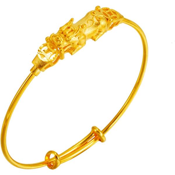 商品名PEAS 18K ゴールドメッキ ジュエリー 風水 貔貅 ブレスレット 調節可能なカフブレスレット, 金属PEAS 18K Gold Plated Jewelry Feng Shui Pi Xiu Bracelet Adjustabl...