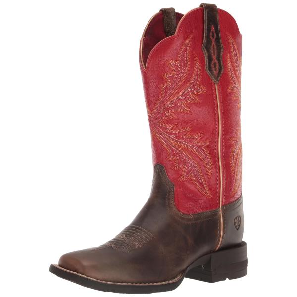商品名:  Ariat Womens West Bound Western Boot Sable/Heart Throb Red 7ブランド: Ariat商品サイズ: 7高さ: 42.291cm横幅: 30.607cm奥行: 13.208c...