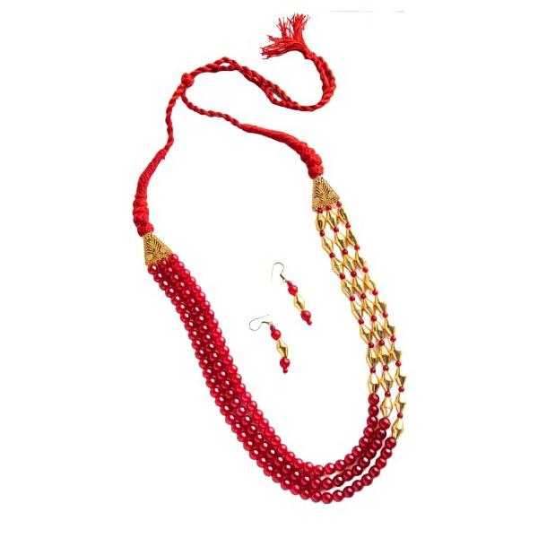 商品名: OZANOO GOLDEN DHOLKI マラセット レディース ガールズ ネックレスセット Jaipuri Dholki ジュエリーセット レディース ガールズ, 真鍮, 宝石なし Ozanoo Golden Dholki Ma...