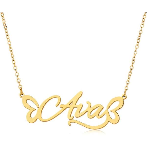 商品名AOCHEE Name Necklace Nameplate Pendant Jewelry Pattern Necklace Custom Personalized Name Necklace Gift for Women or f...