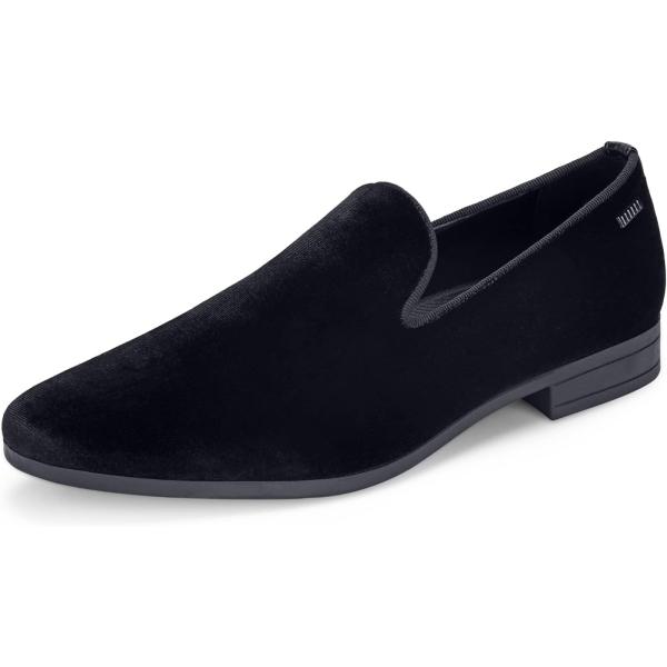 商品名UUBARIS Men's Slip on Velvet Loafers Mesh Casual Driving Shoes Breathable Lightweight Dress Shoes Black Size 13ブランド：U...