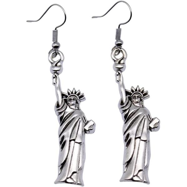 商品名Statue Of Liberty Charms Antique Silver Color korean earrings hoop earrings earnings 49x14mm 1pairブランド：Taliyah商品サイズ：商...