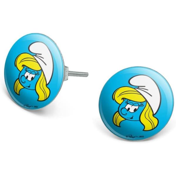 商品名Smurfette Face Novelty Silver Plated Stud Earringsブランド：GRAPHICS &amp; MORE商品サイズ：0.4 Inches高さ：1 cm横幅：1 cm奥行：1.3 cm重量：2...