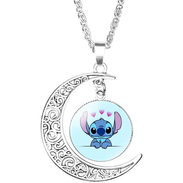 商品名アニメ 漫画 スティッチ オハナ ネックレス メタル ファミリー トルク ガールズ レディース メンズ, 亜鉛合金, 宝石なし。DEZHAN Anime Cartoon Stith Ohana Necklace, Metal Fami...