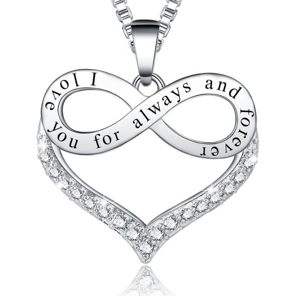 商品名Ado Glo クリスマスデー 母へのギフト Always My Mother/Daughter Forever My Friend ラブハートペンダントネックレス レディース/ガールズ用ファッションジュエリー 誕生日記念日 おばさん...