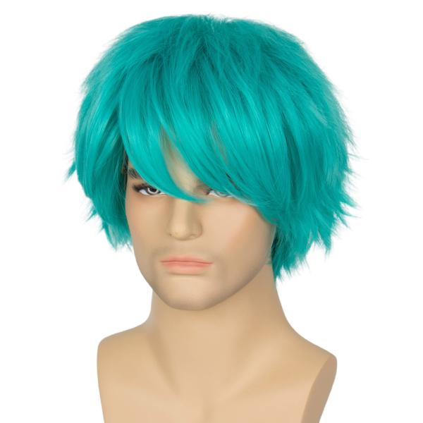 商品名:  Miss U Hair Teal Wig With Bangs Turquoise Wig Short Straight Layered Anime Cosplay Wig Men Womenブランド: M MISS U HAI...