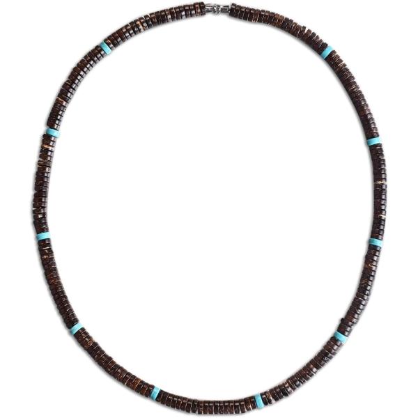 商品名メンズ レディース 天然プカ ホワイトシェルネックレス ココナッツウッドビーズ サーファー トロピカル ビーチチップ プカシェルネックレス ホリデー バケーション ラウンド ハワイアン サーファー ジュエリー VSCO ガールズスタッ...