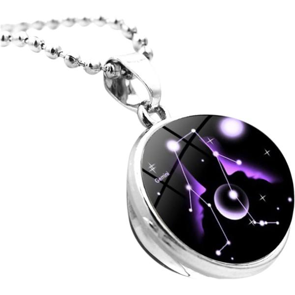商品名Necklace Chains Gift for Women Mens Necklace and Birthday 12 Sphere Necklace Ball Crystal Sign Zodiac Women's Pendant...
