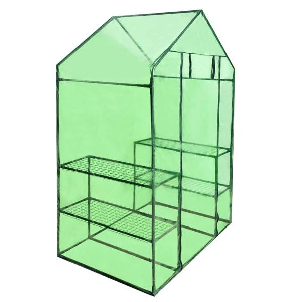 商品名:  Walk-in Greenhouse with 4 Shelves,Plant Greenhouse for Seedlings, Flowers, Plant Growth, Portable Tarp GreenhouseT...