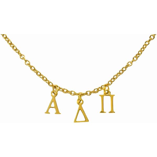 商品名Alpha Delta Pi ソロリティネックレス ADPi ダングルチョーカーネックレス ソロリティギフトジュエリーネックレス, ステンレス鋼, 宝石なしAlpha Delta Pi Sorority Necklace, ADPi ...