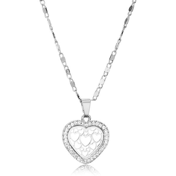 商品名Bohemian Tiny Love Heart Choker Necklace for Women Punk Clavicle Charm Chain Couple Necklace Jewelry Gift, Silverブランド...