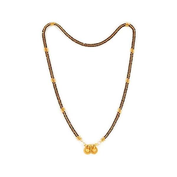 商品名Frienemy Presents Traditional Temple Forming One Gram Gold Stylish Maharashtrian Stylish Wati Mangal Sutra Tanmaniya ...
